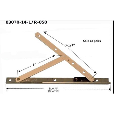 Truth Hardware CONCEALED CASEMENT HINGE ASSENBLED 3014050 | Zoro